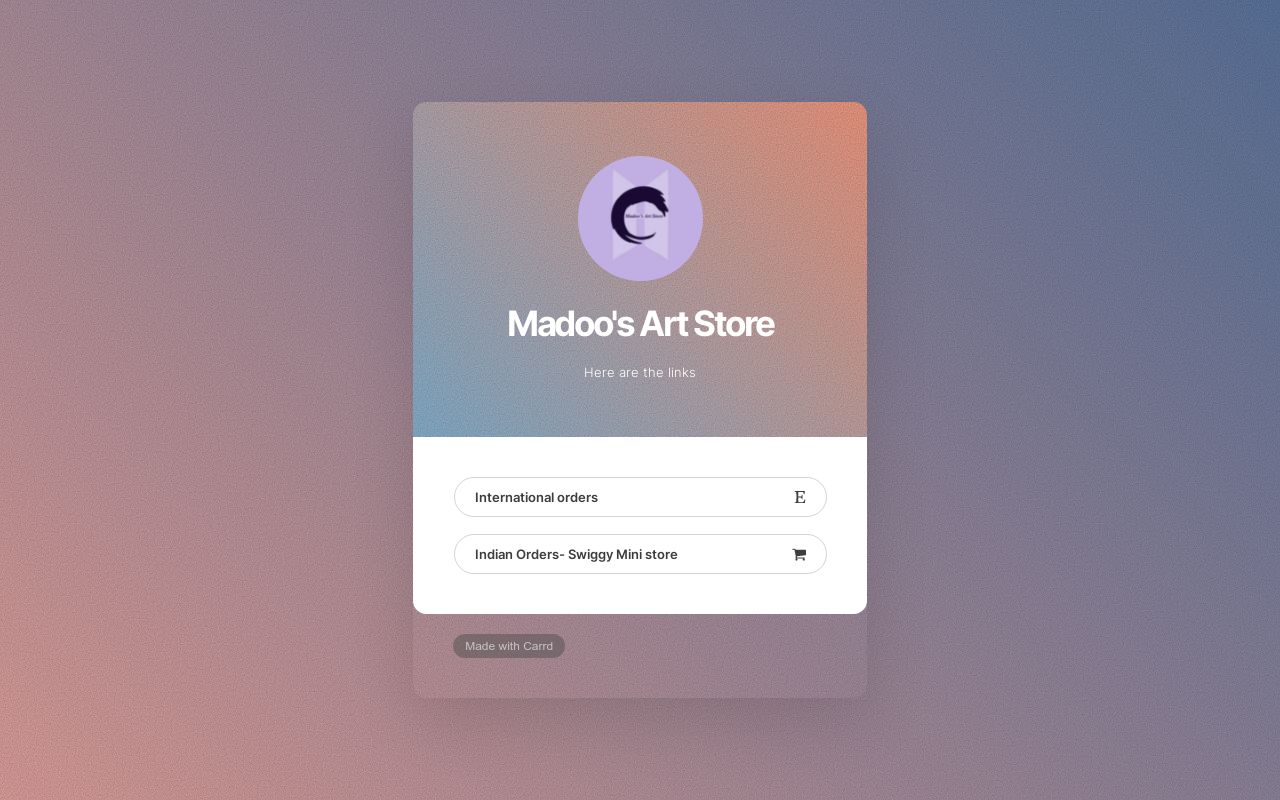 Madoo's Art Store